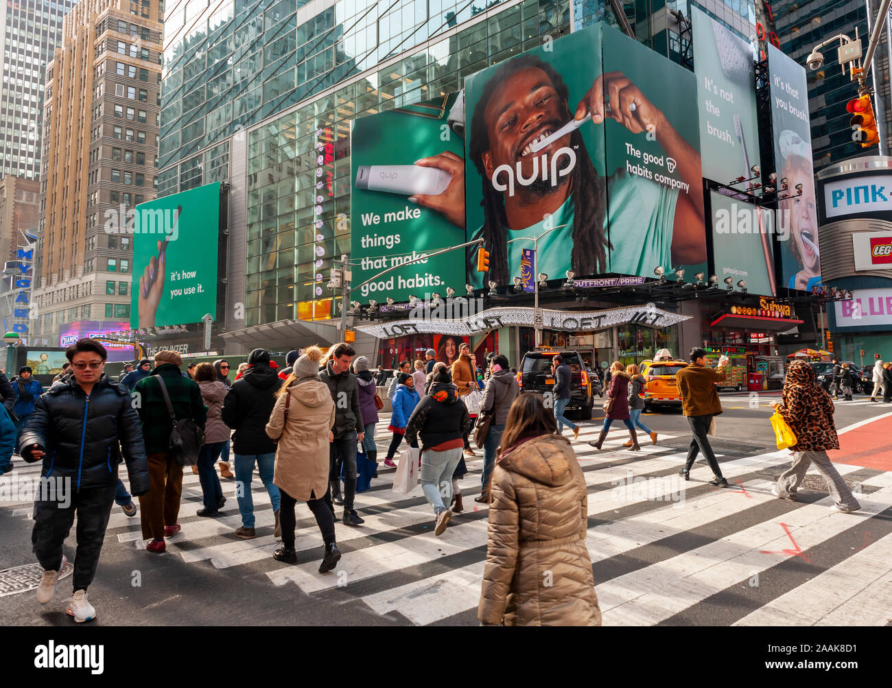 Advertising for Quip, the electric toothbrush subscription company, in ...