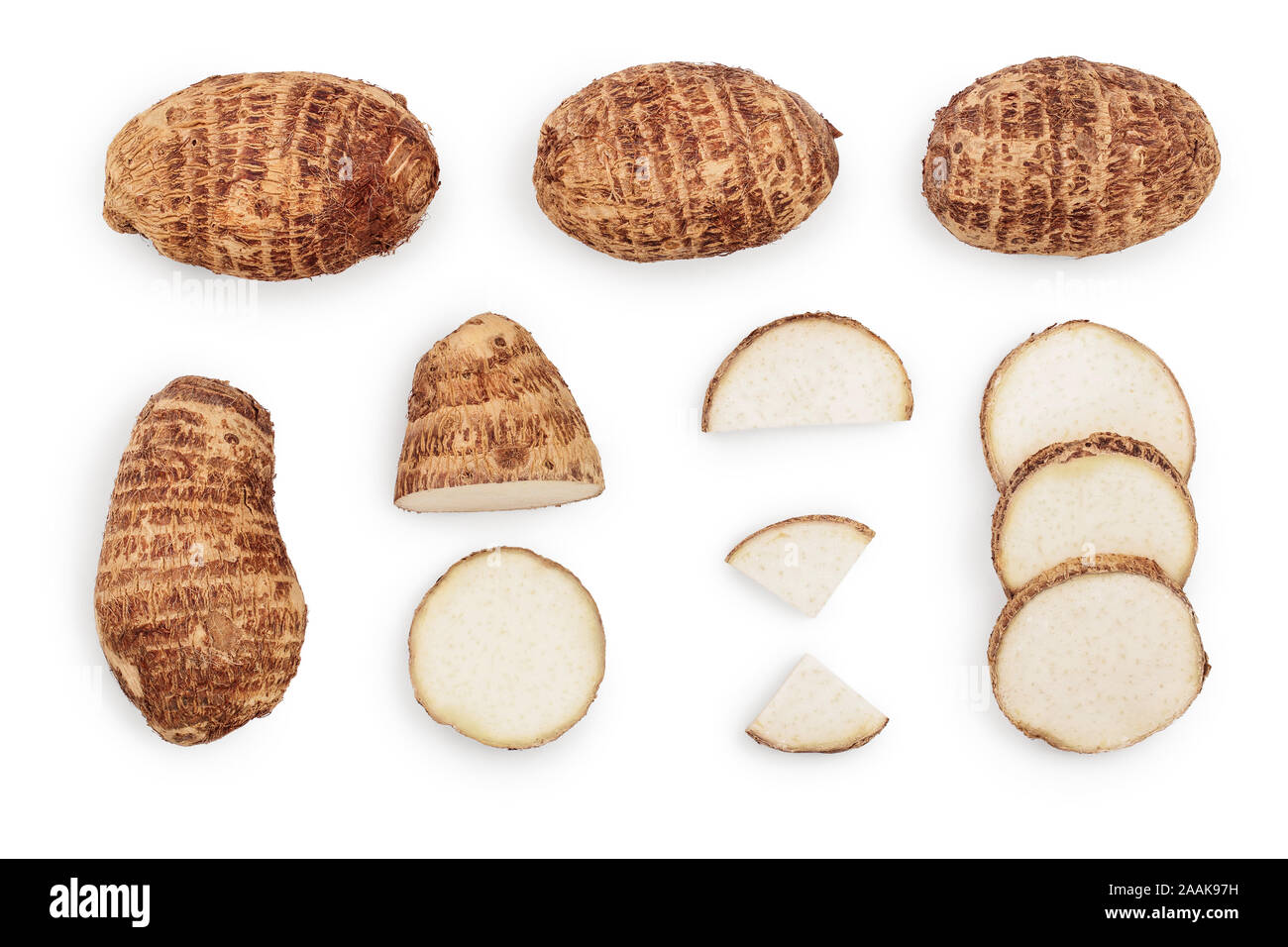 White variety yam Cut Out Stock Images & Pictures - Alamy