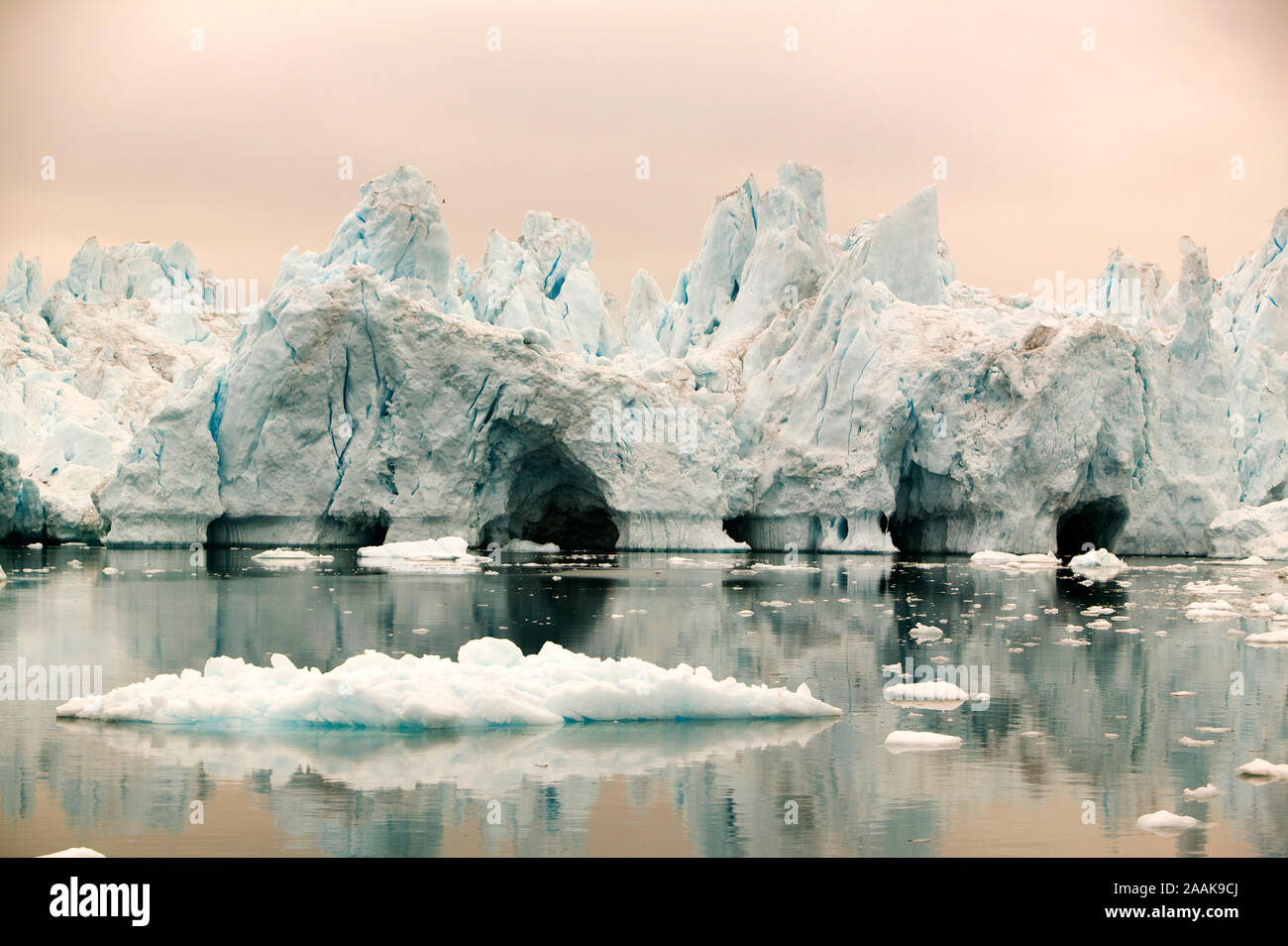 Weird eroded shapes in Icebergs from the Jacobshavn glacier Stock Photo ...
