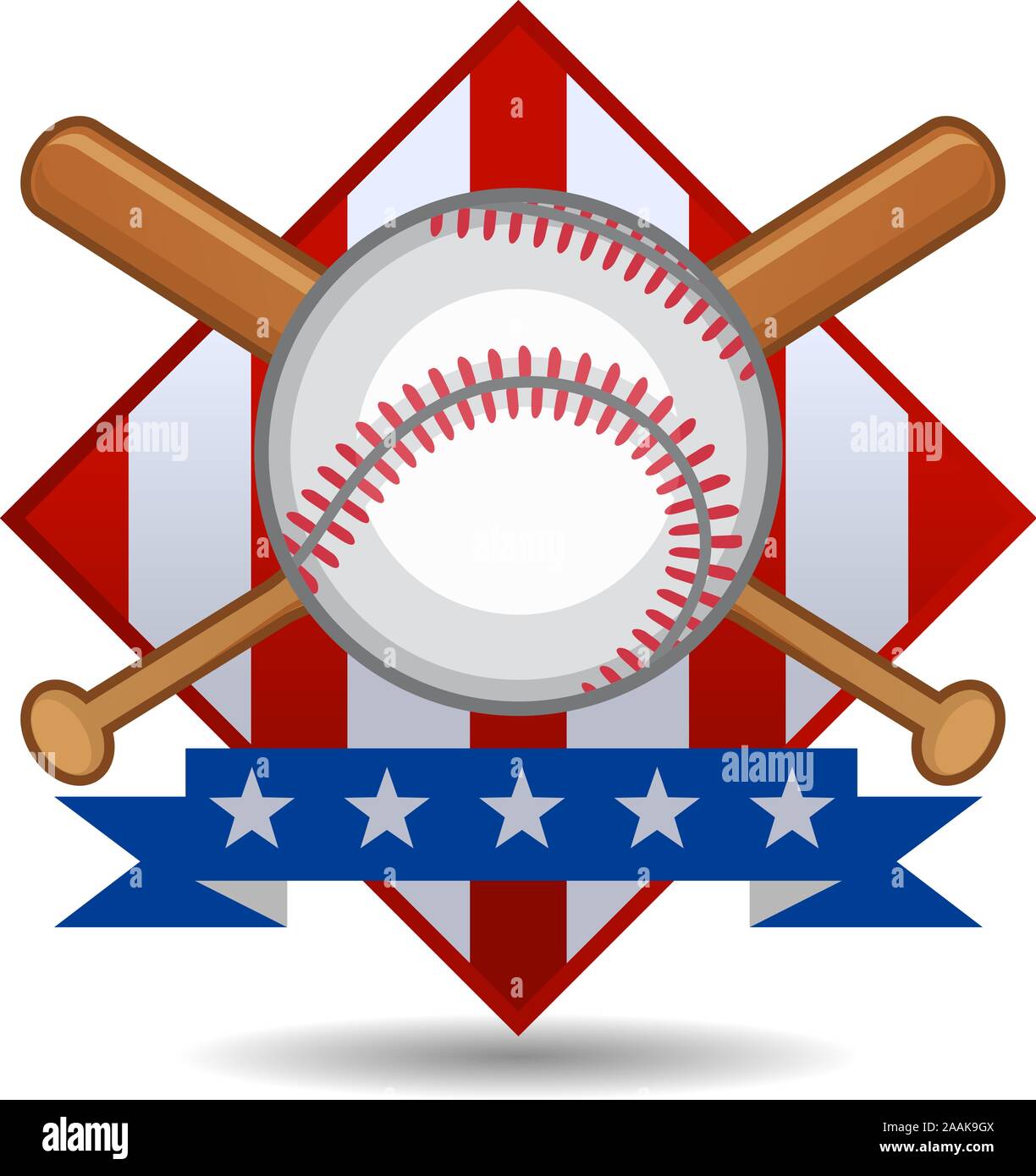 American baseball emblem Stock Vector Image & Art - Alamy