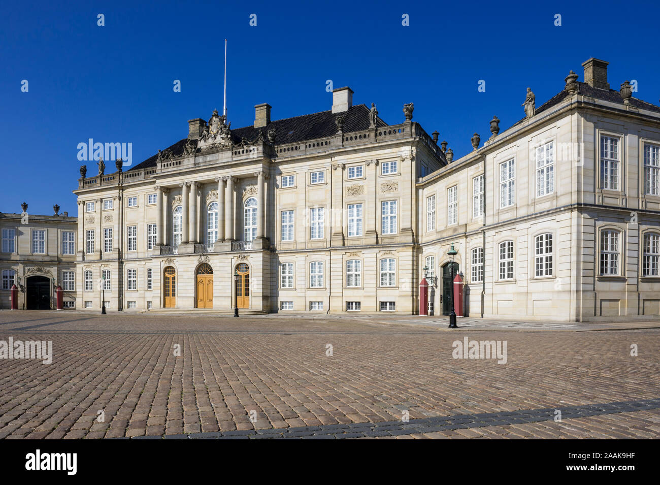 The Royal Palace Amalienborg in Copenhagen, Denmark Stock Photo - Alamy