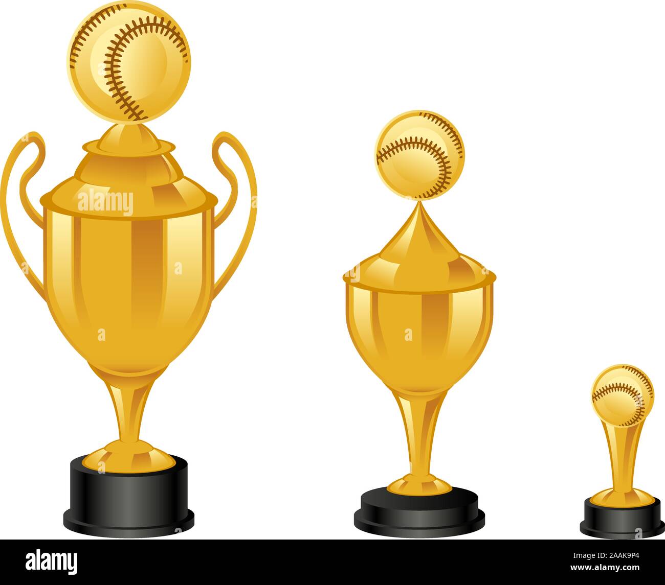 Baseball award cup sport Stock Vector Images - Alamy