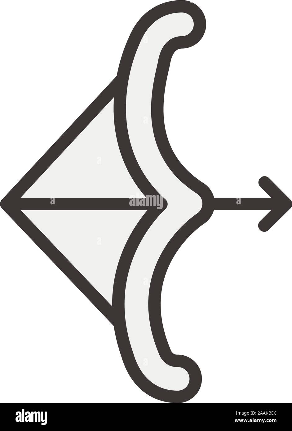 arch with arrow isolated icon Stock Vector Image & Art - Alamy