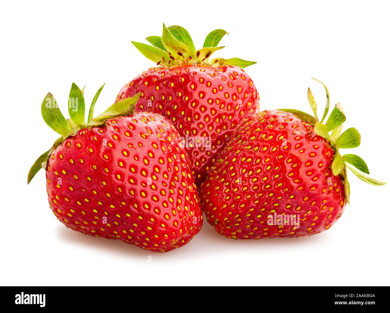 strawberry path isolated on white Stock Photo - Alamy