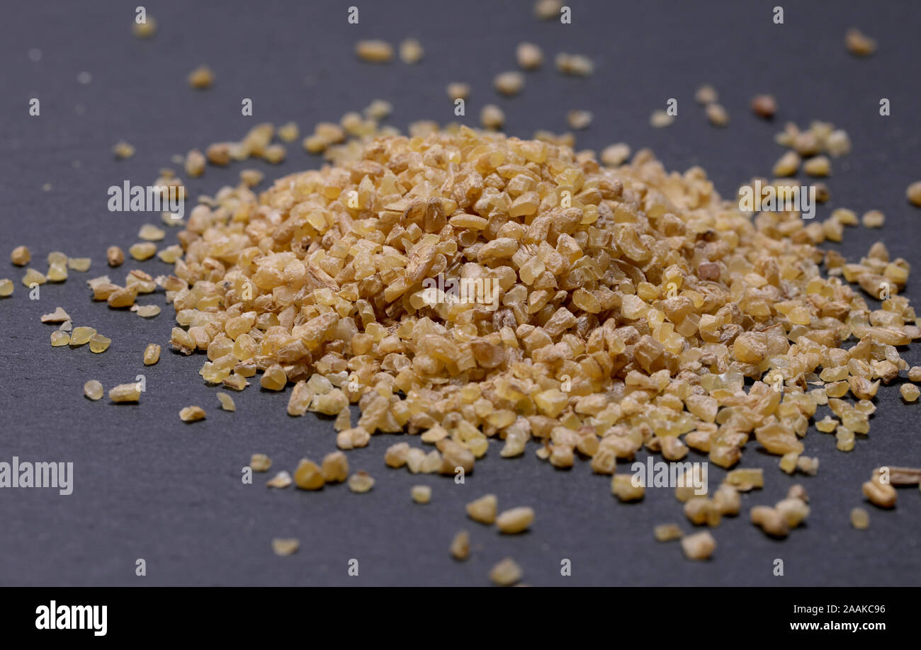 Bulgur Cereal Grain food wheat Stock Photo - Alamy