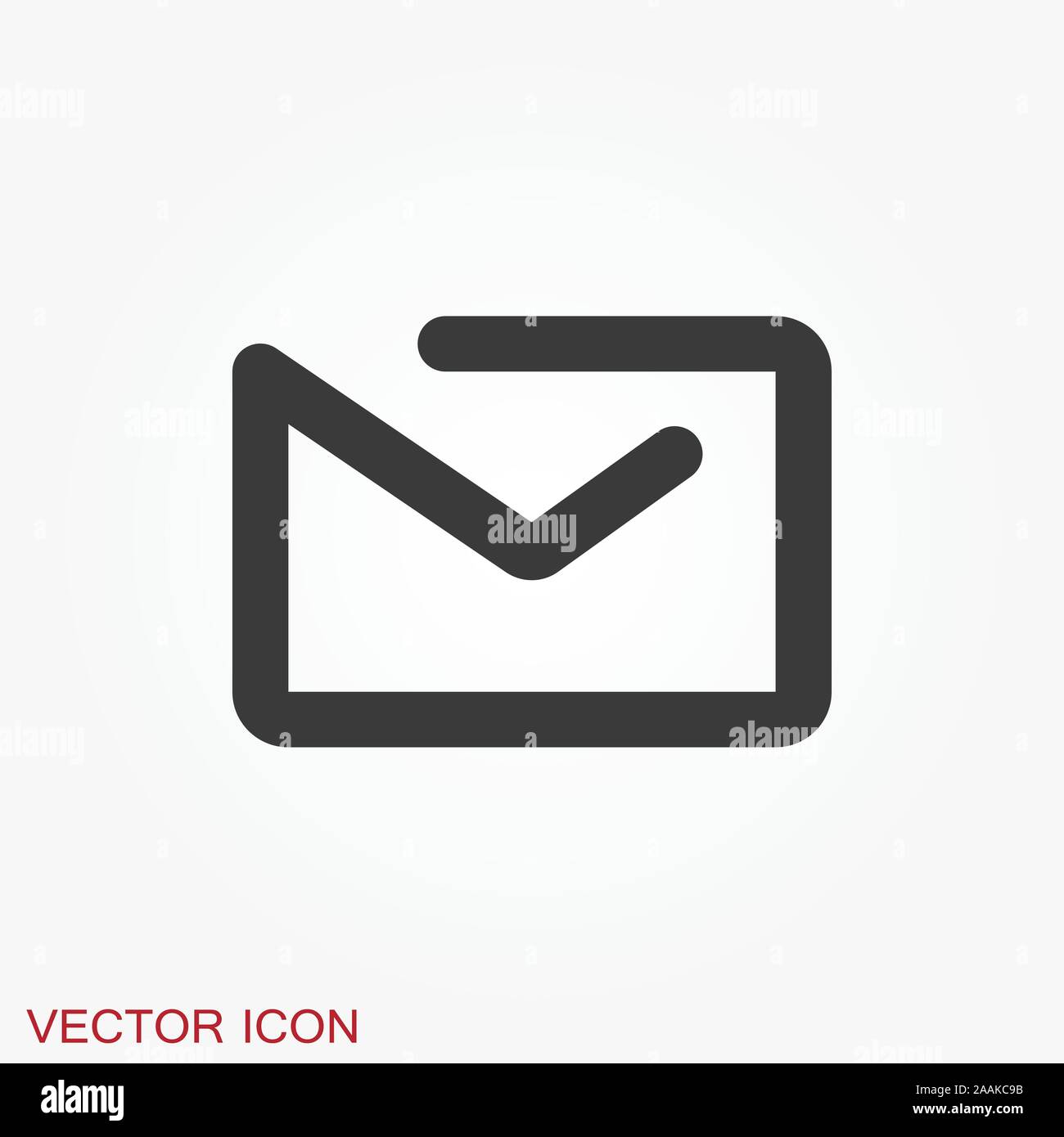 Envelope icon, vector mail envelope and letter symbol Stock Vector ...