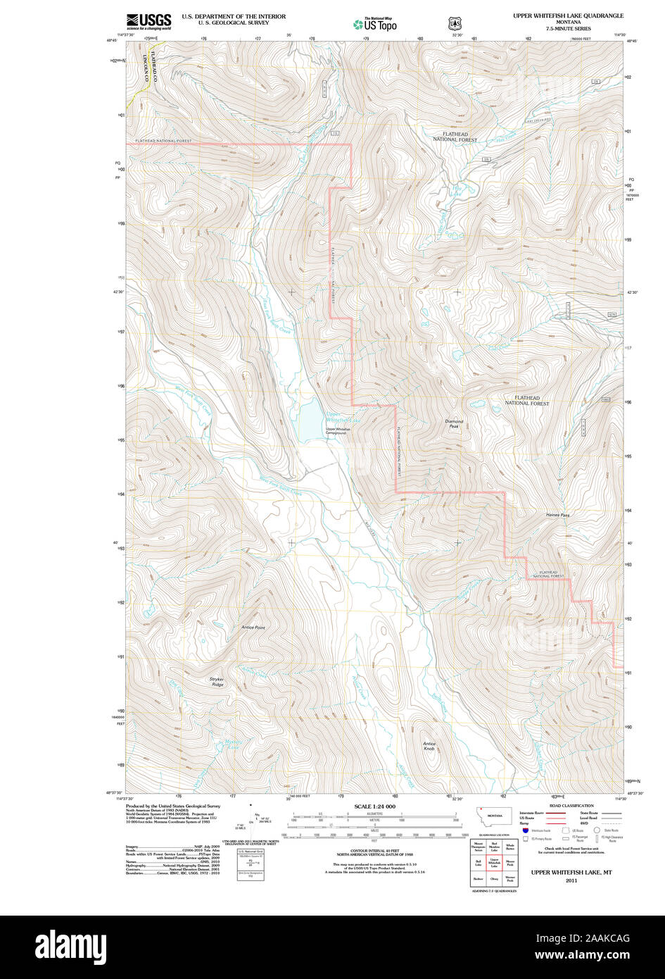 Whitefish montana map hi-res stock photography and images - Alamy