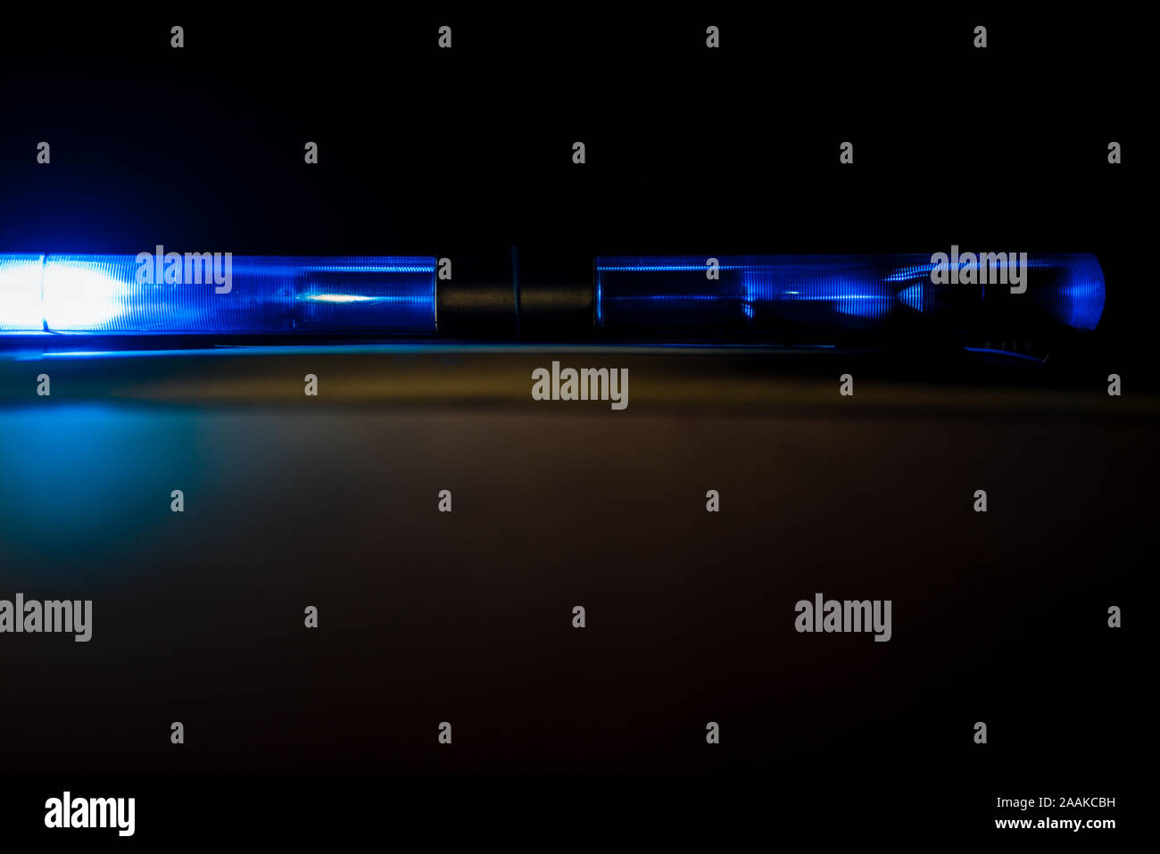 Lights on top of a fire truck for signaling emergency situation Stock ...