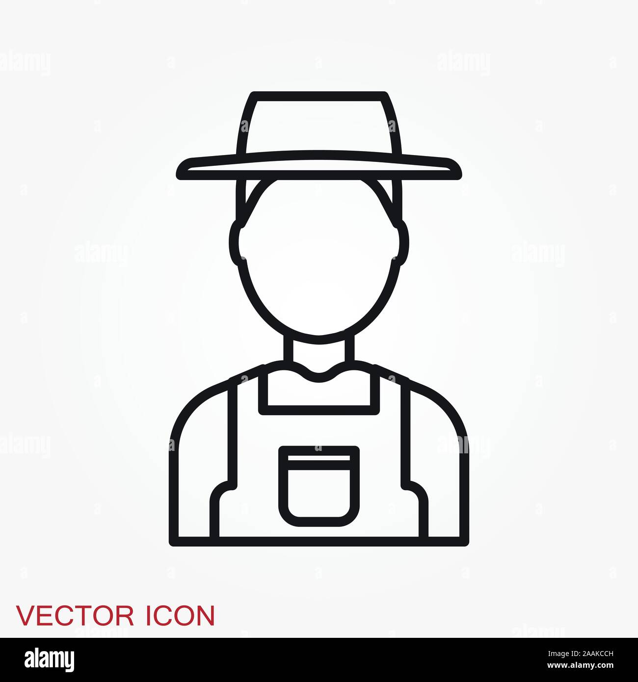 Farmer Icon Vector