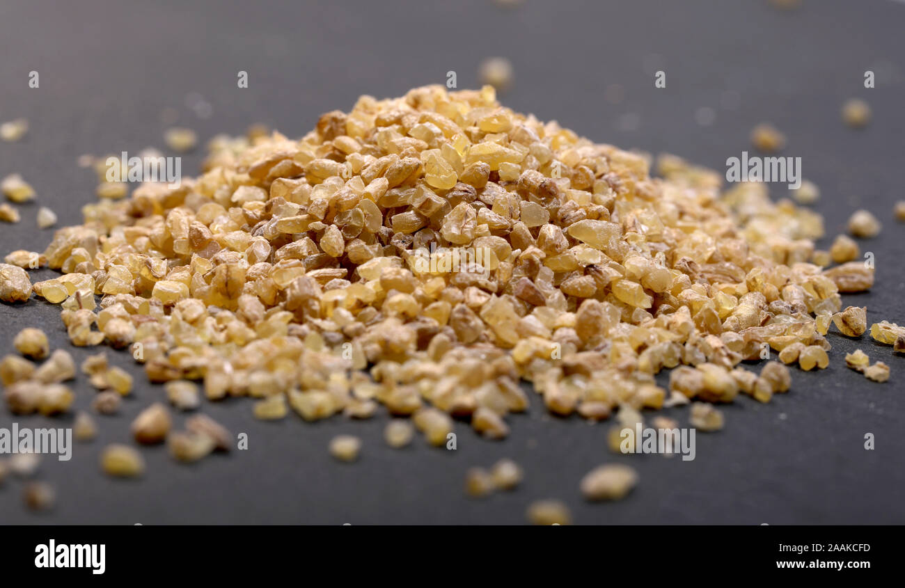 Bulgur Cereal Grain food wheat Stock Photo - Alamy