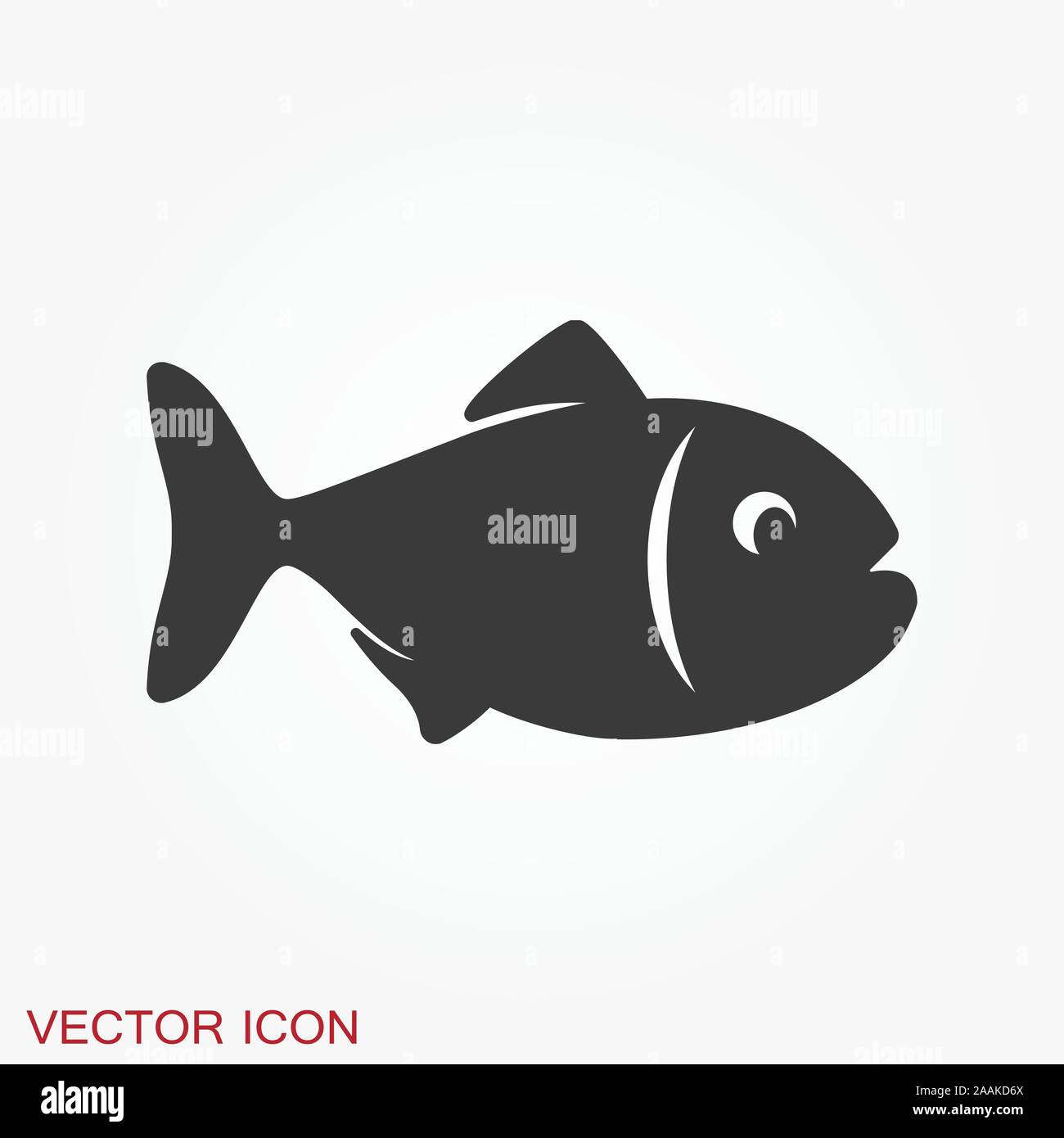 Fish Icon, vector illustration for design Stock Vector Image & Art - Alamy