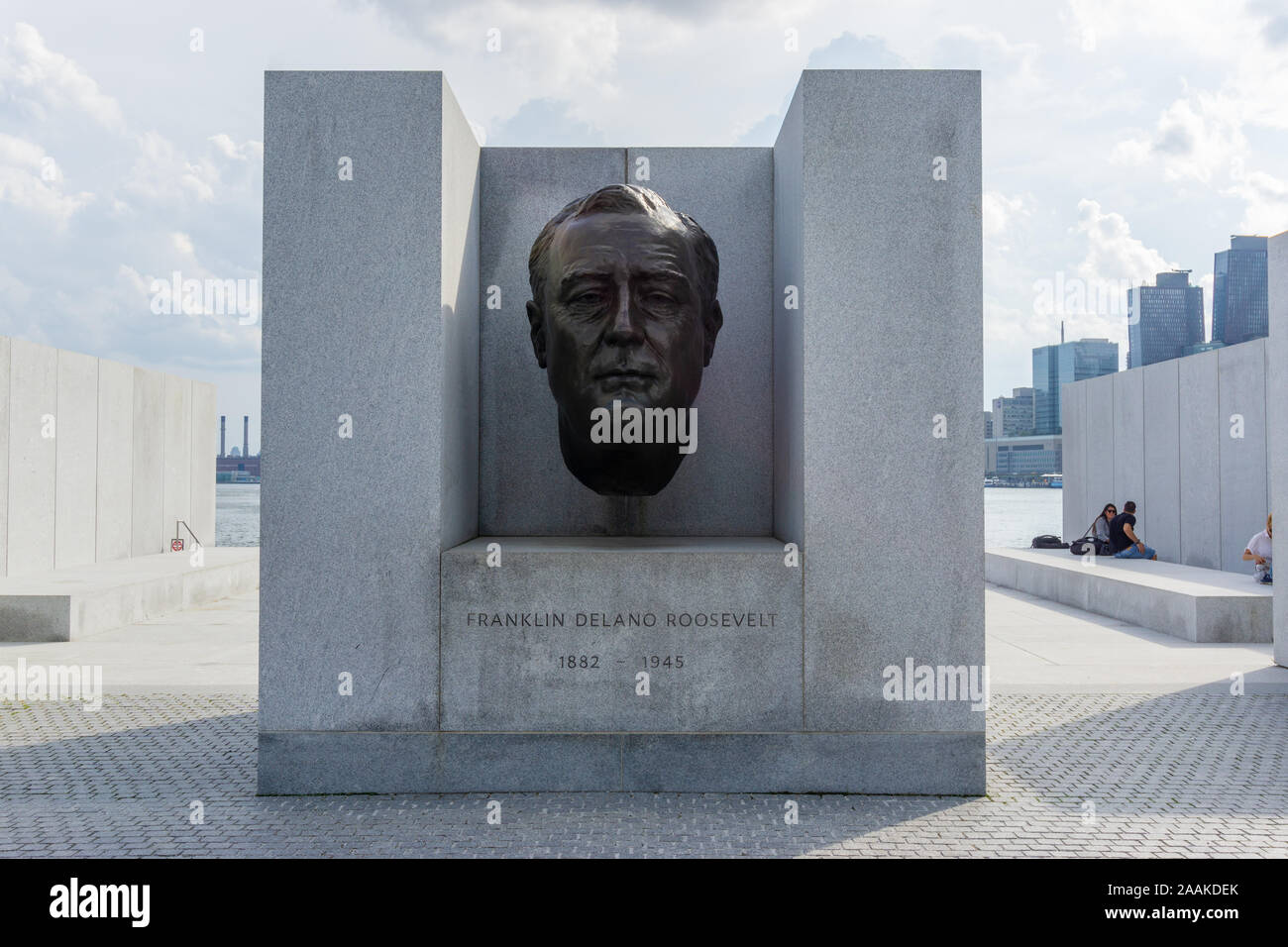 New York, USA - August 20, 2018: The Franklin D. Roosevelt Head ...