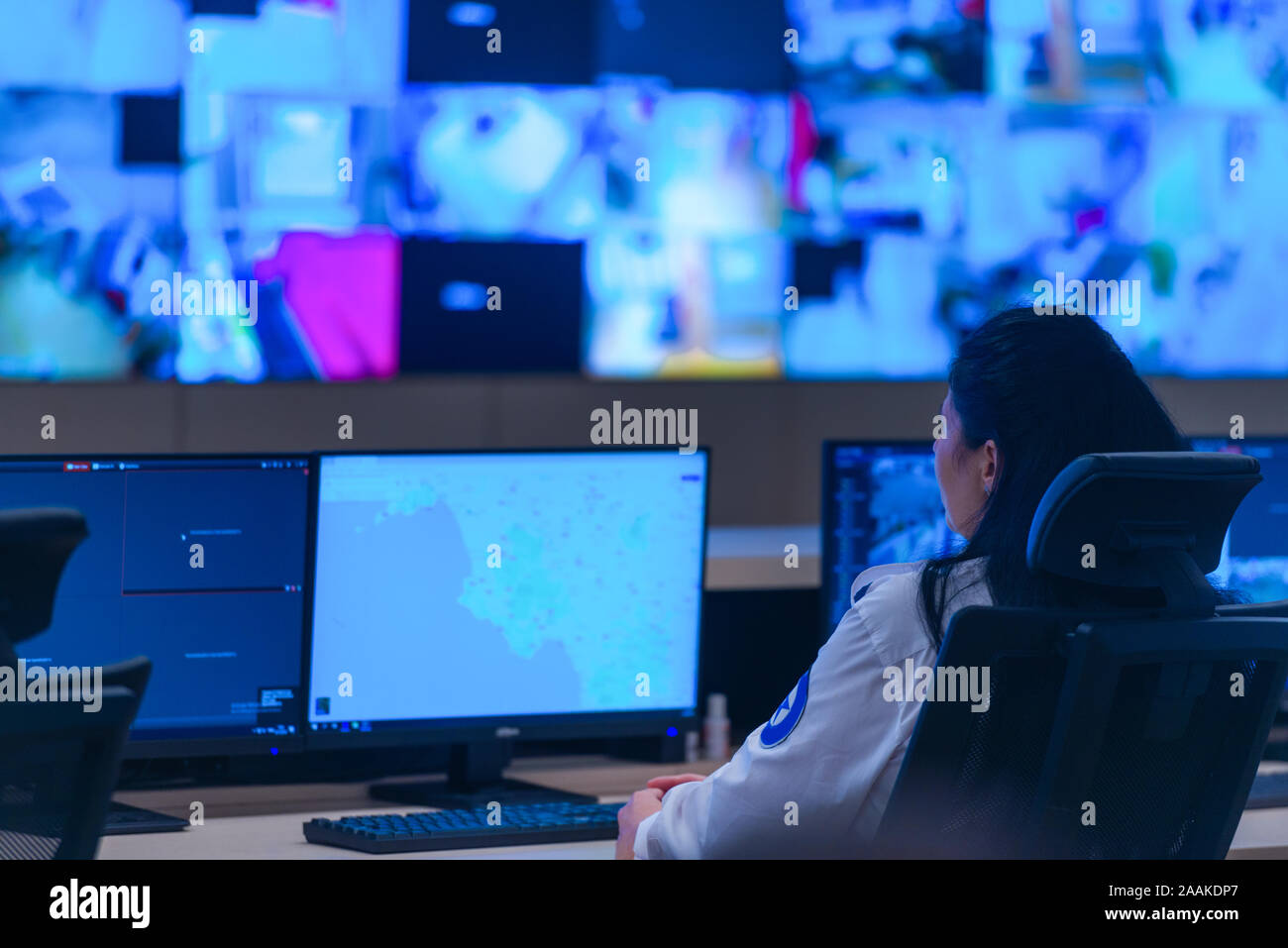 Team working on the System Control Room, Technical Operator Works at ...