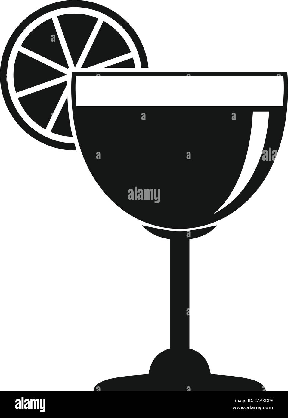 Cool cocktail icon. Simple illustration of cool cocktail vector icon ...