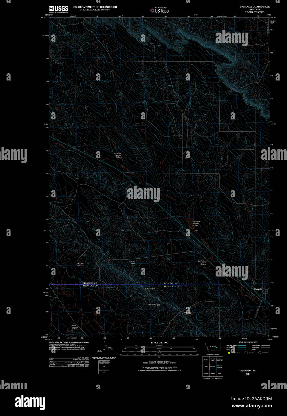 Vananda montana map hi-res stock photography and images - Alamy