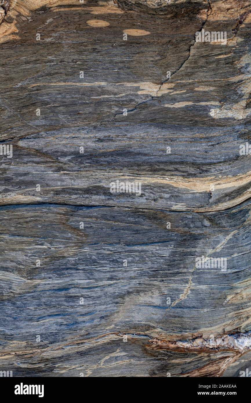 Natural texture of the rock surface where you can see the lines drawn ...