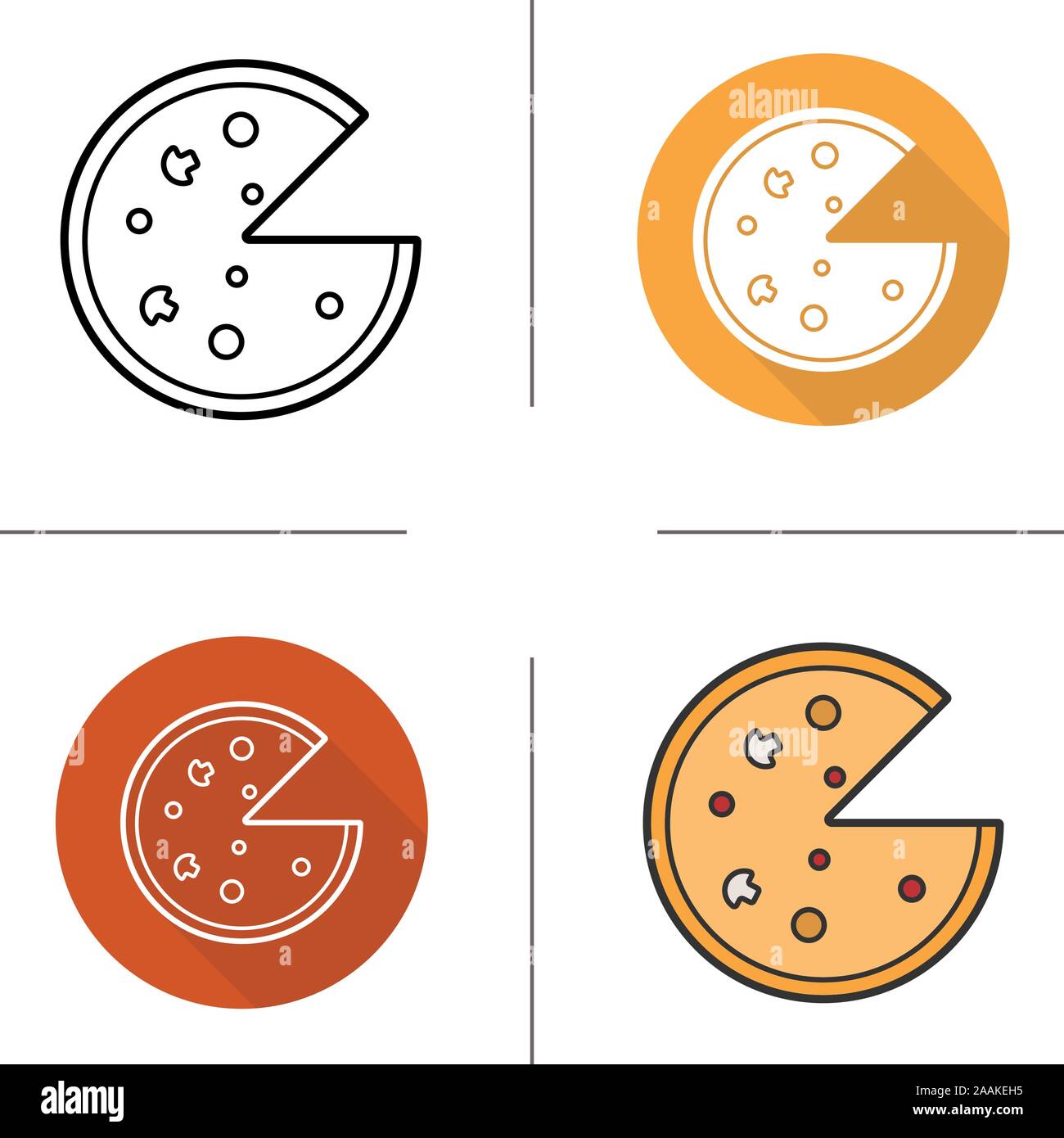 Pizza drawing color pizza line hi-res stock photography and images - Alamy