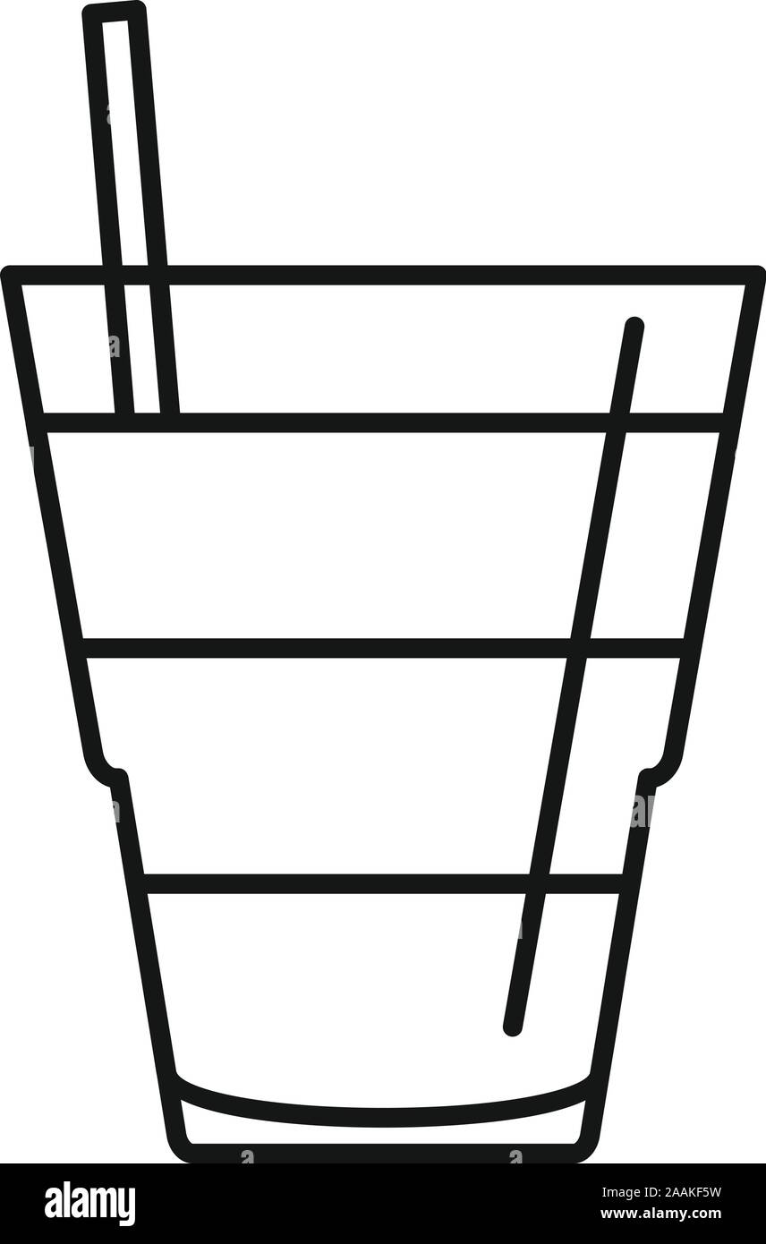 Tonic cocktail icon. Outline tonic cocktail vector icon for web design ...