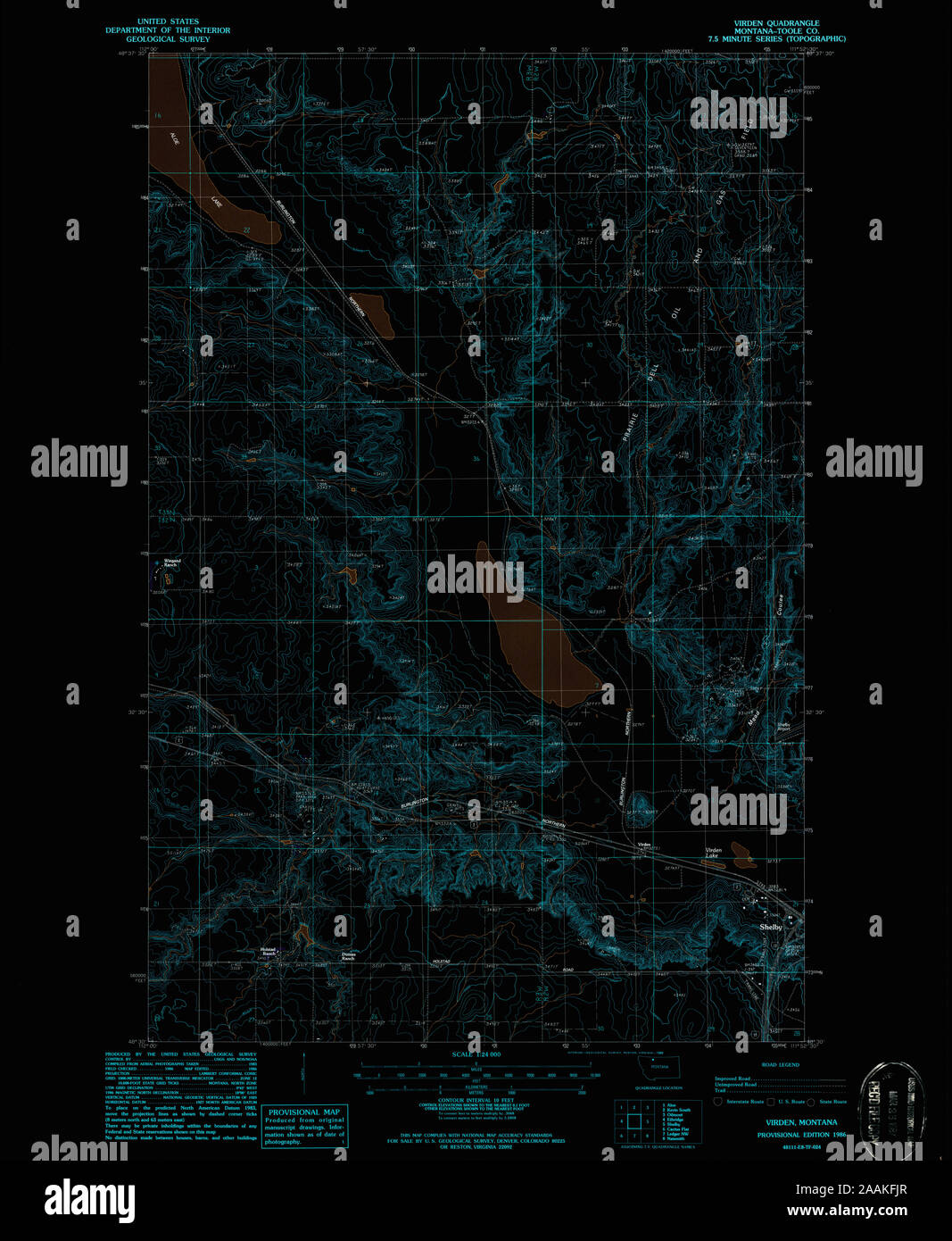 Map of virden hi-res stock photography and images - Alamy