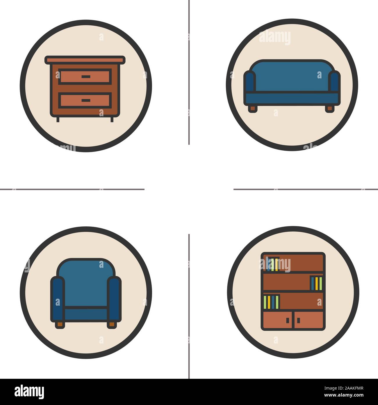 Chest drawers drawings Stock Vector Images - Alamy