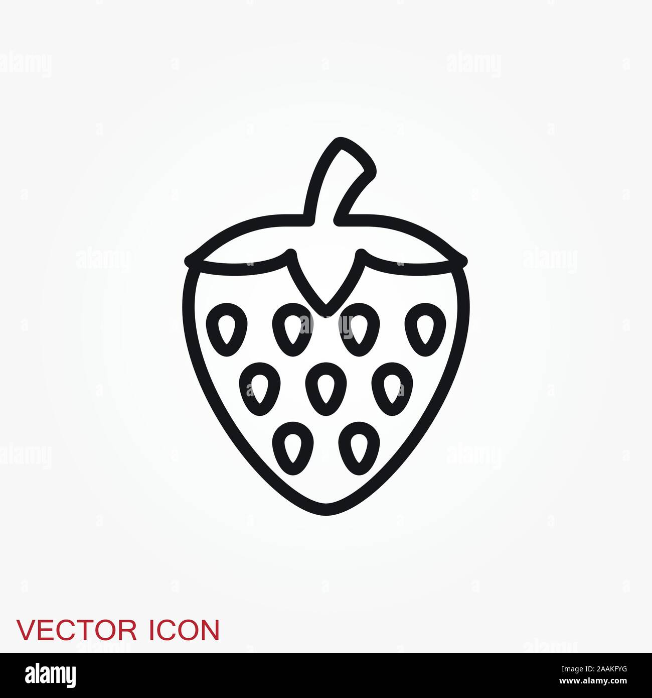 Fruit icons, vector symbol of food signs Stock Vector Image & Art - Alamy