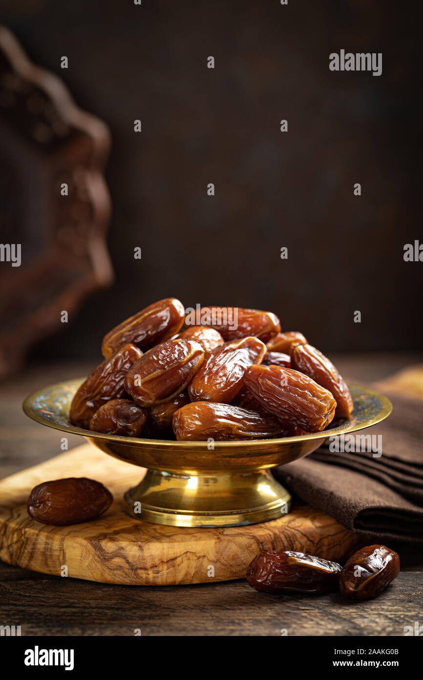 Dates fruits, healthy organic vegetarian food Stock Photo - Alamy