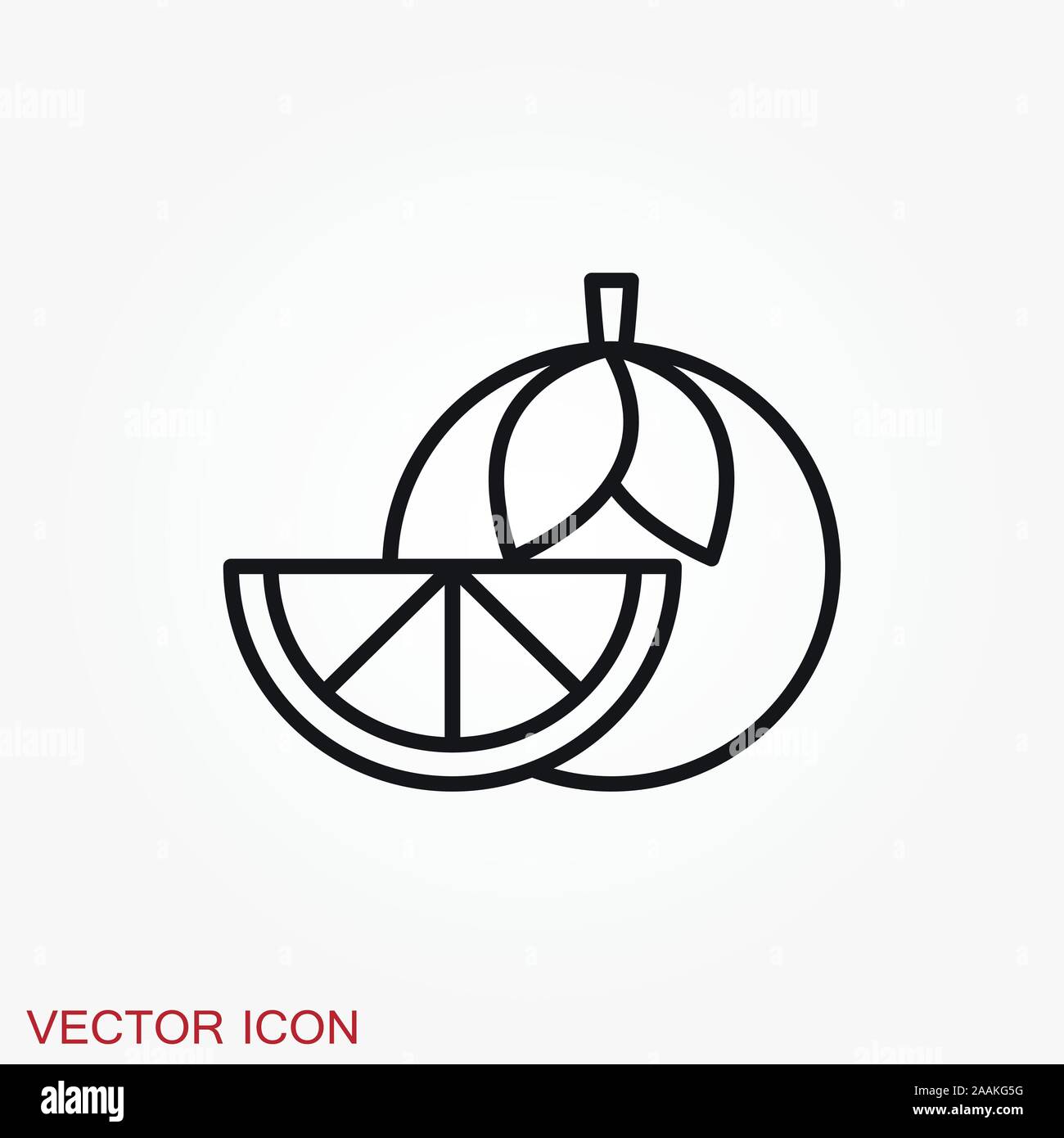 Fruit icons, vector symbol of food signs Stock Vector Image & Art - Alamy