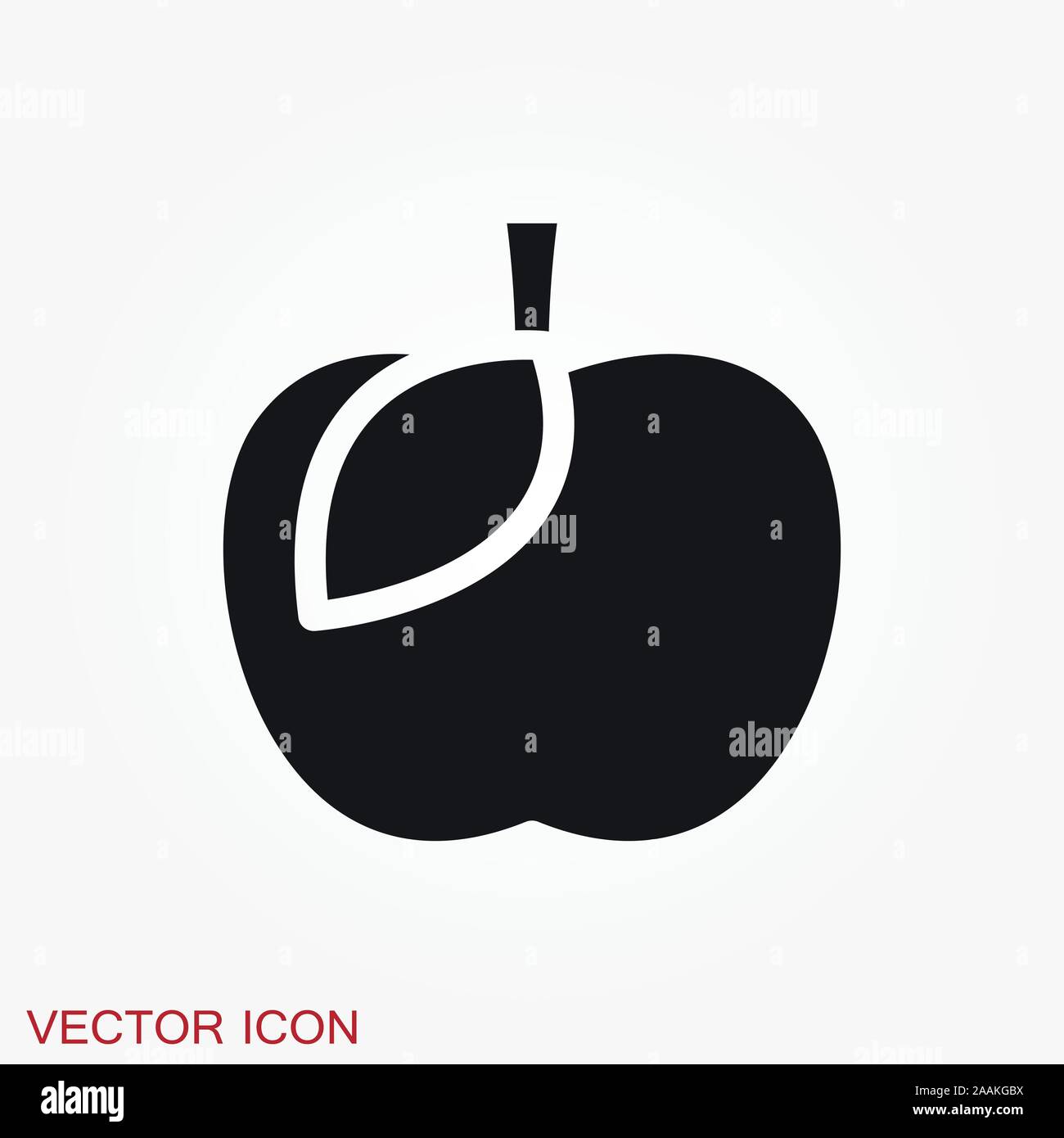 Fruit icons, vector symbol of food signs Stock Vector Image & Art - Alamy