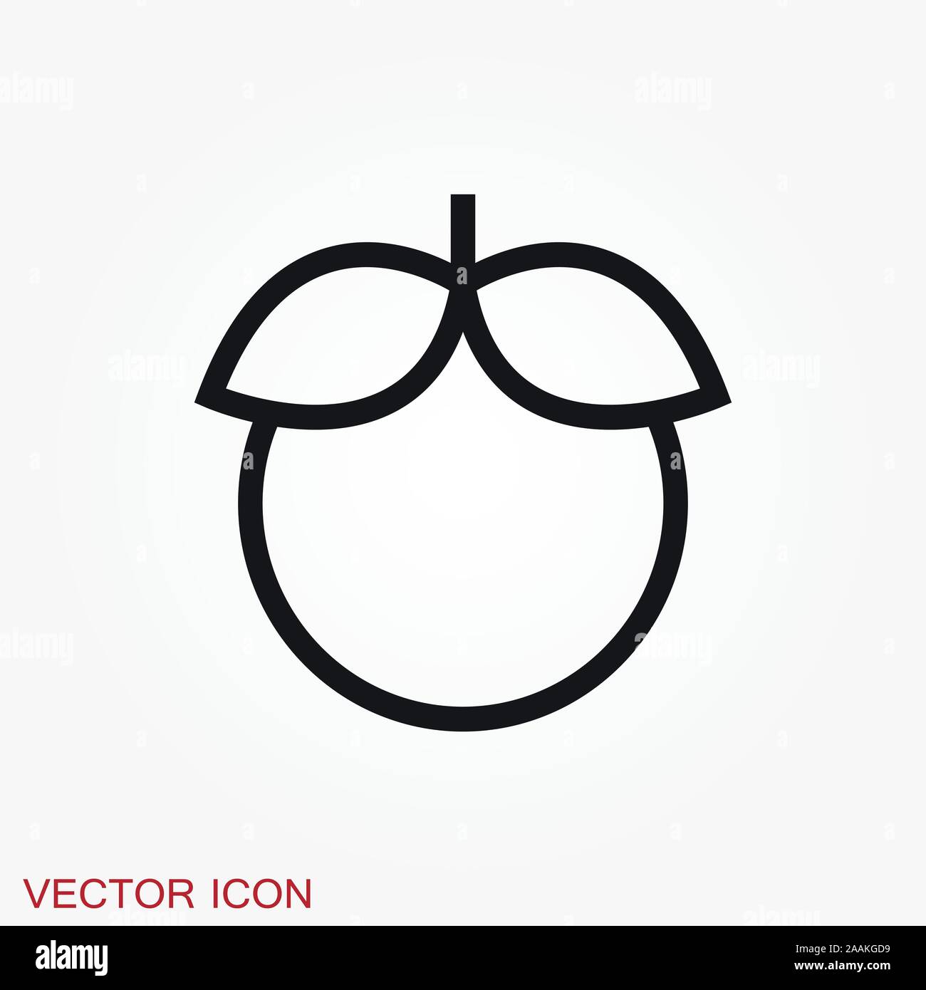 Fruit icons, vector symbol of food signs Stock Vector Image & Art - Alamy