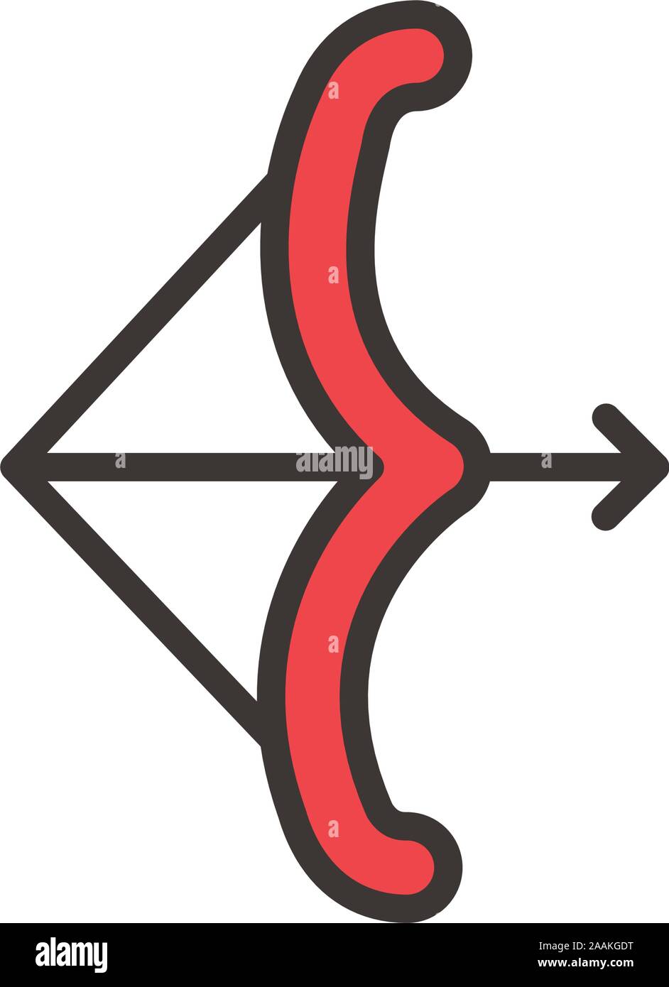 arch with arrow isolated icon Stock Vector Image & Art - Alamy