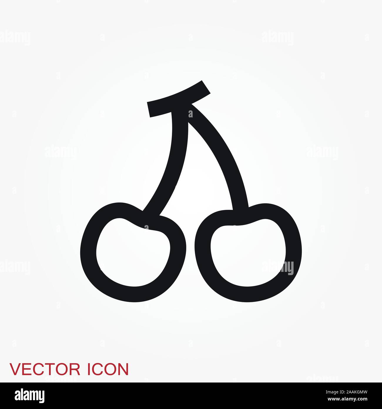 Fruit icons, vector symbol of food signs Stock Vector Image & Art - Alamy