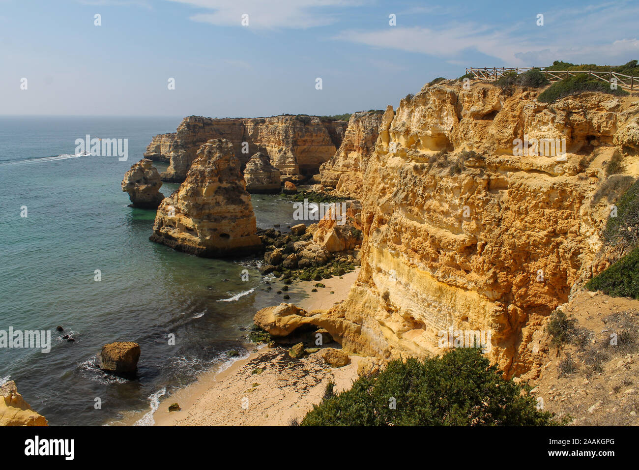 Lagos beach view point from the cliff Stock Photo - Alamy