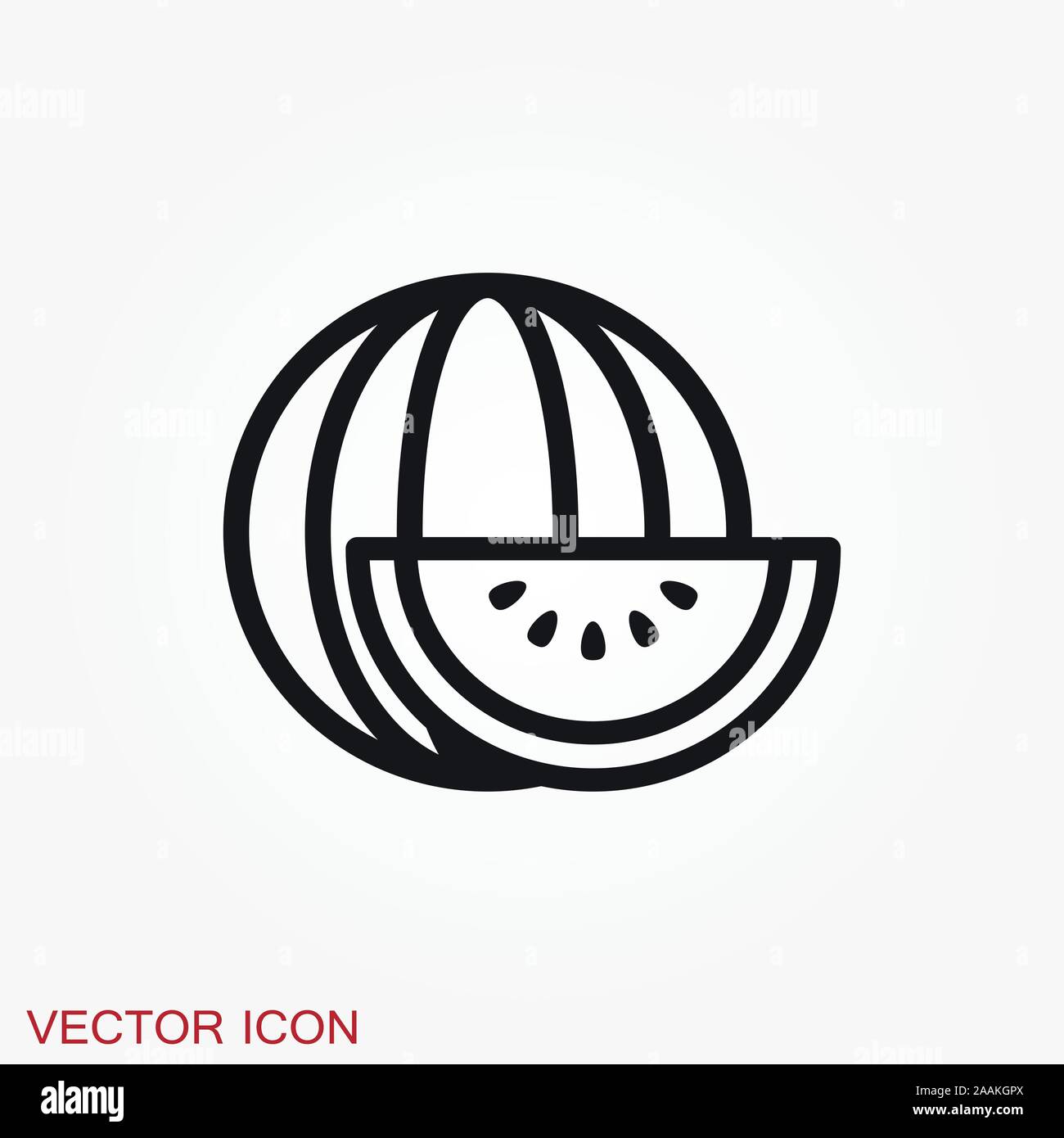 Fruit icons, vector symbol of food signs Stock Vector Image & Art - Alamy