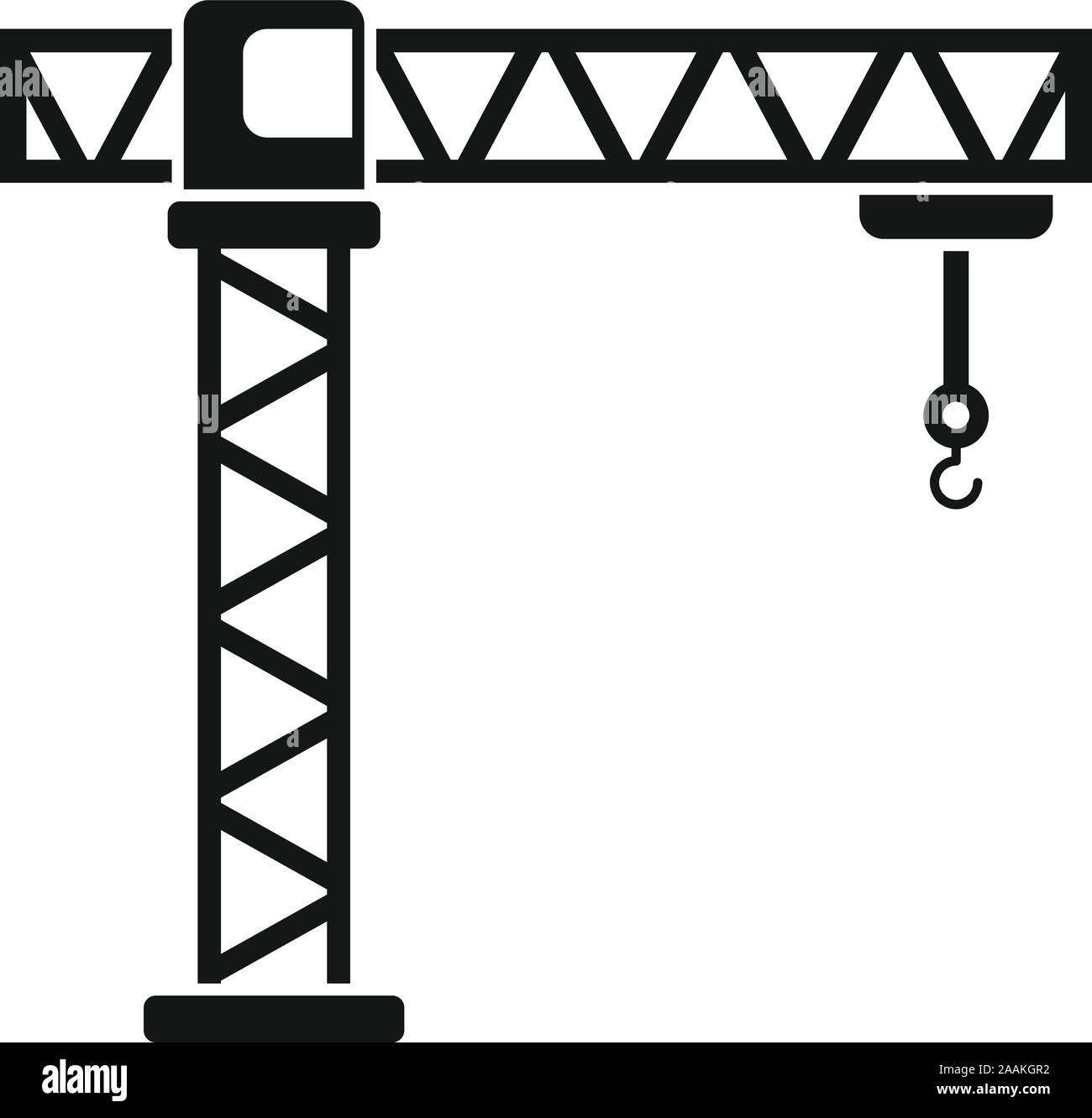 Load crane icon. Simple illustration of load crane vector icon for web ...