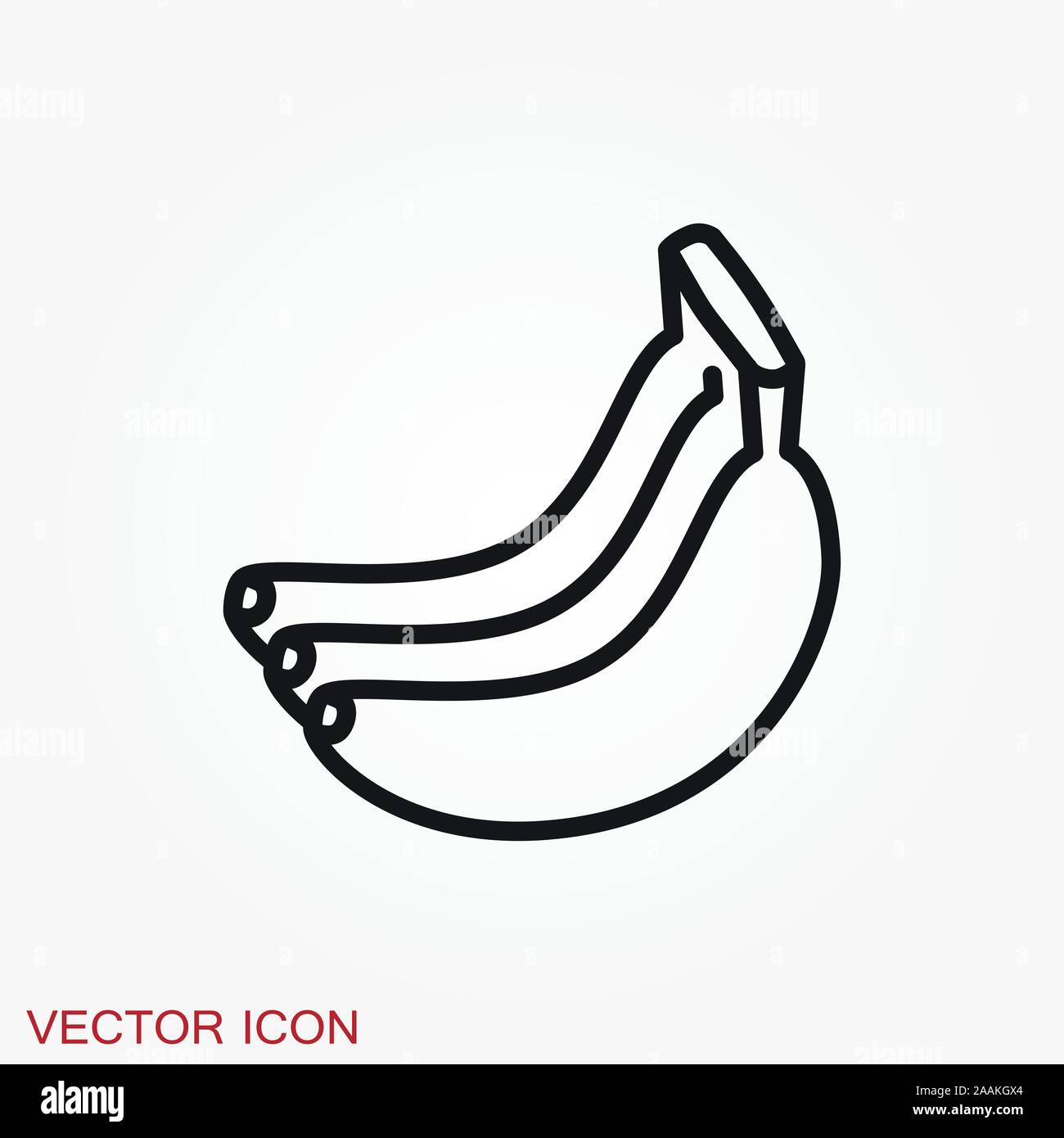 Fruit icons, vector symbol of food signs Stock Vector Image & Art - Alamy