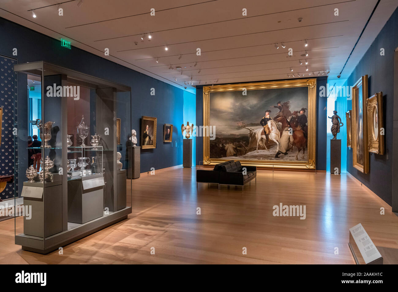 Interior of the Museum of Fine Arts, Boston, Massachusetts, USA Stock ...