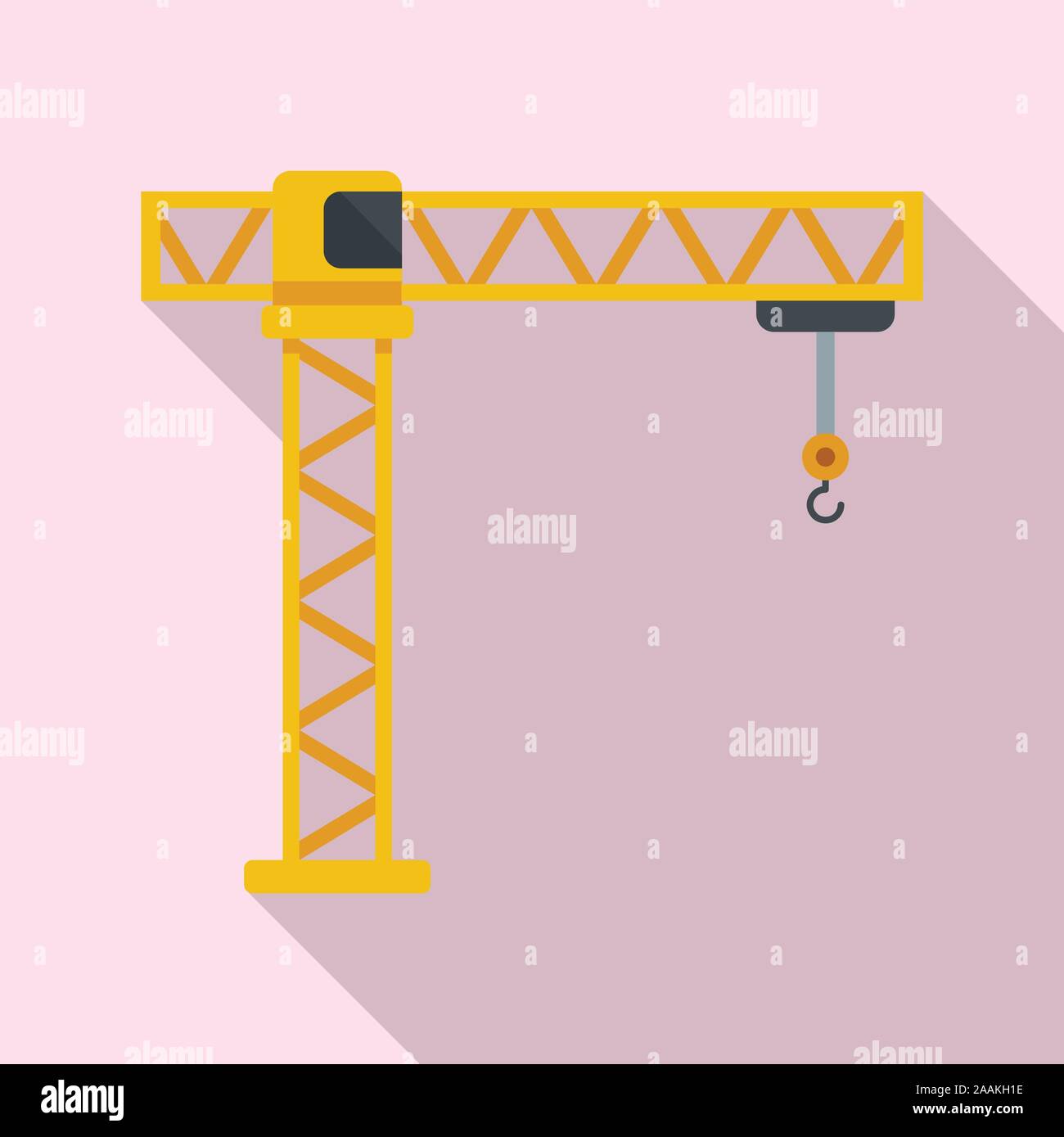 Load crane icon. Flat illustration of load crane vector icon for web ...