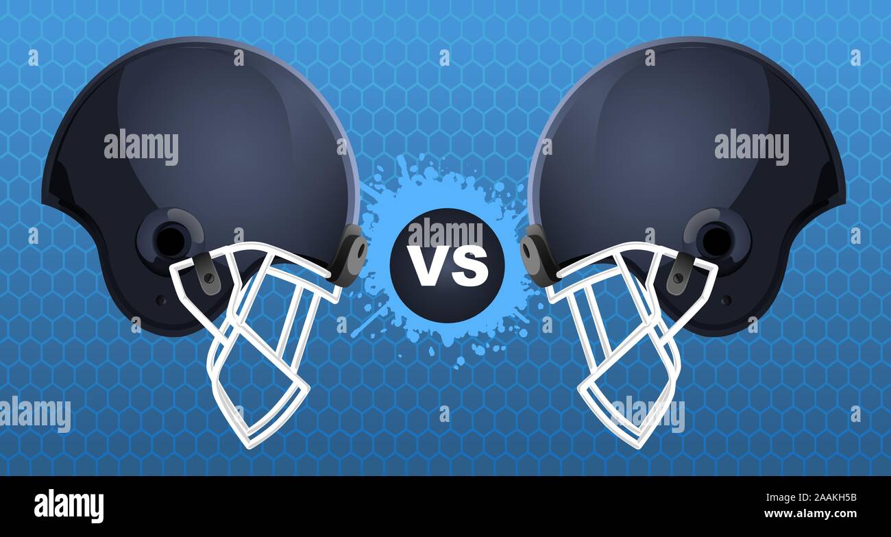 Football helmets vs sign Stock Vector Image & Art - Alamy