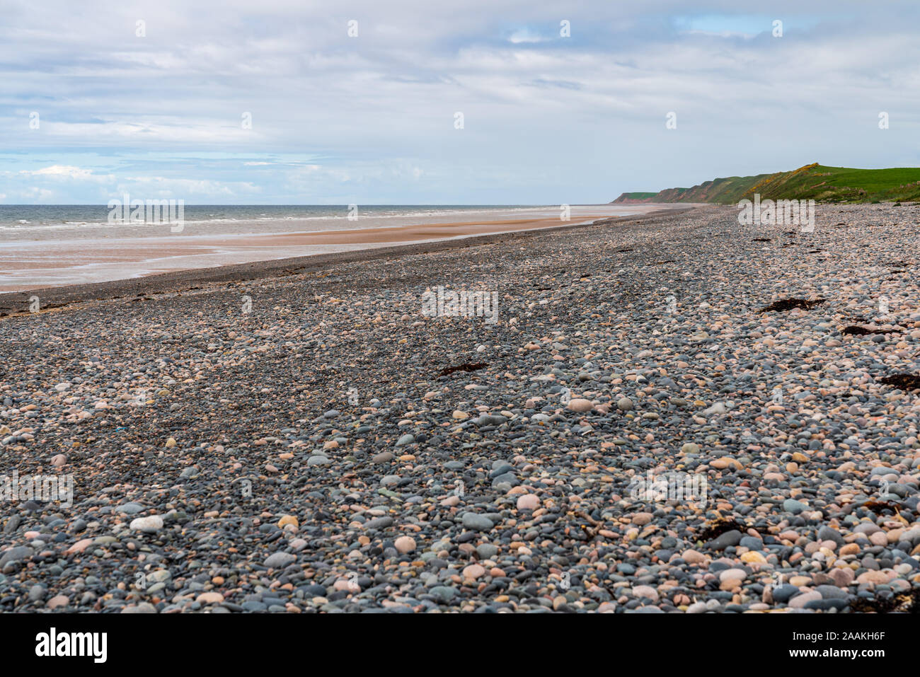 The pebble beach in Silecroft, Cumbria, England, UK Stock Photo - Alamy