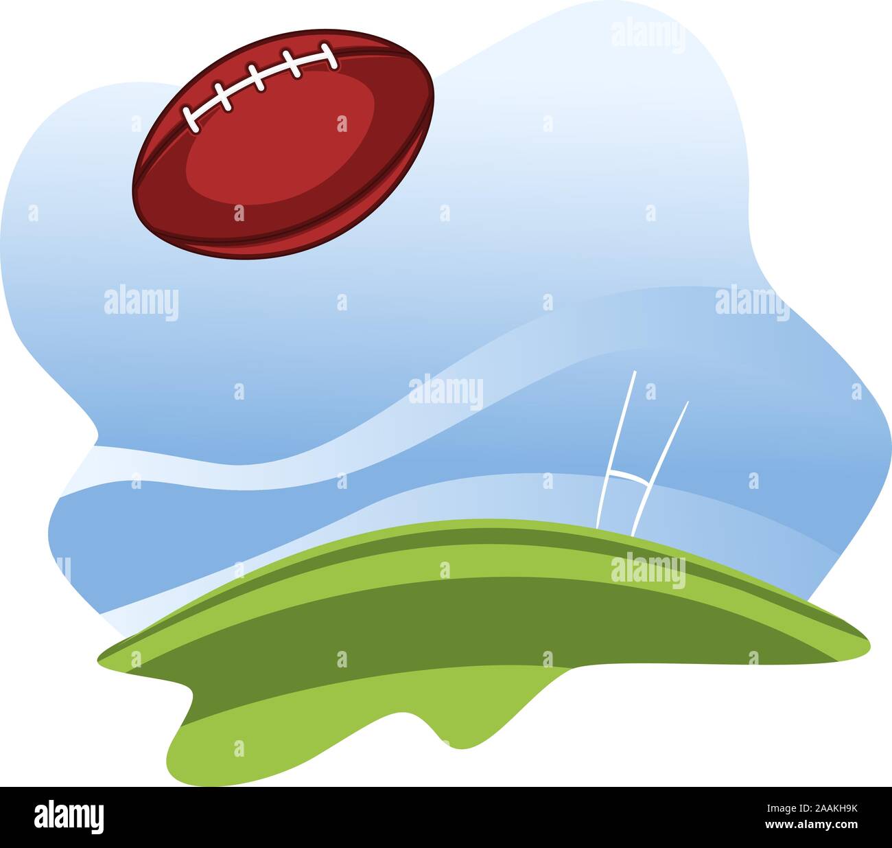 Flying football ball illustration Stock Vector Image & Art - Alamy