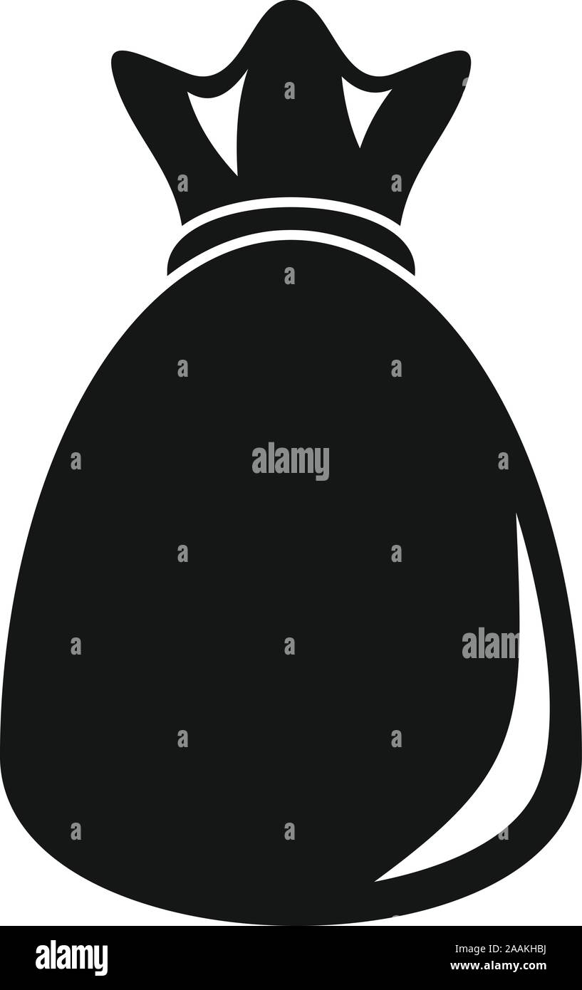 Money bag icon. Simple illustration of money bag vector icon for web ...