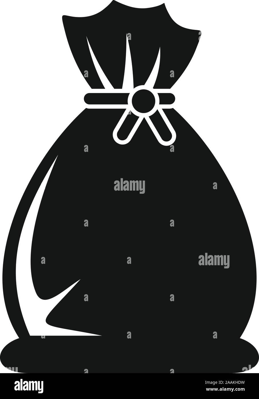 String sack icon. Simple illustration of string sack vector icon for ...