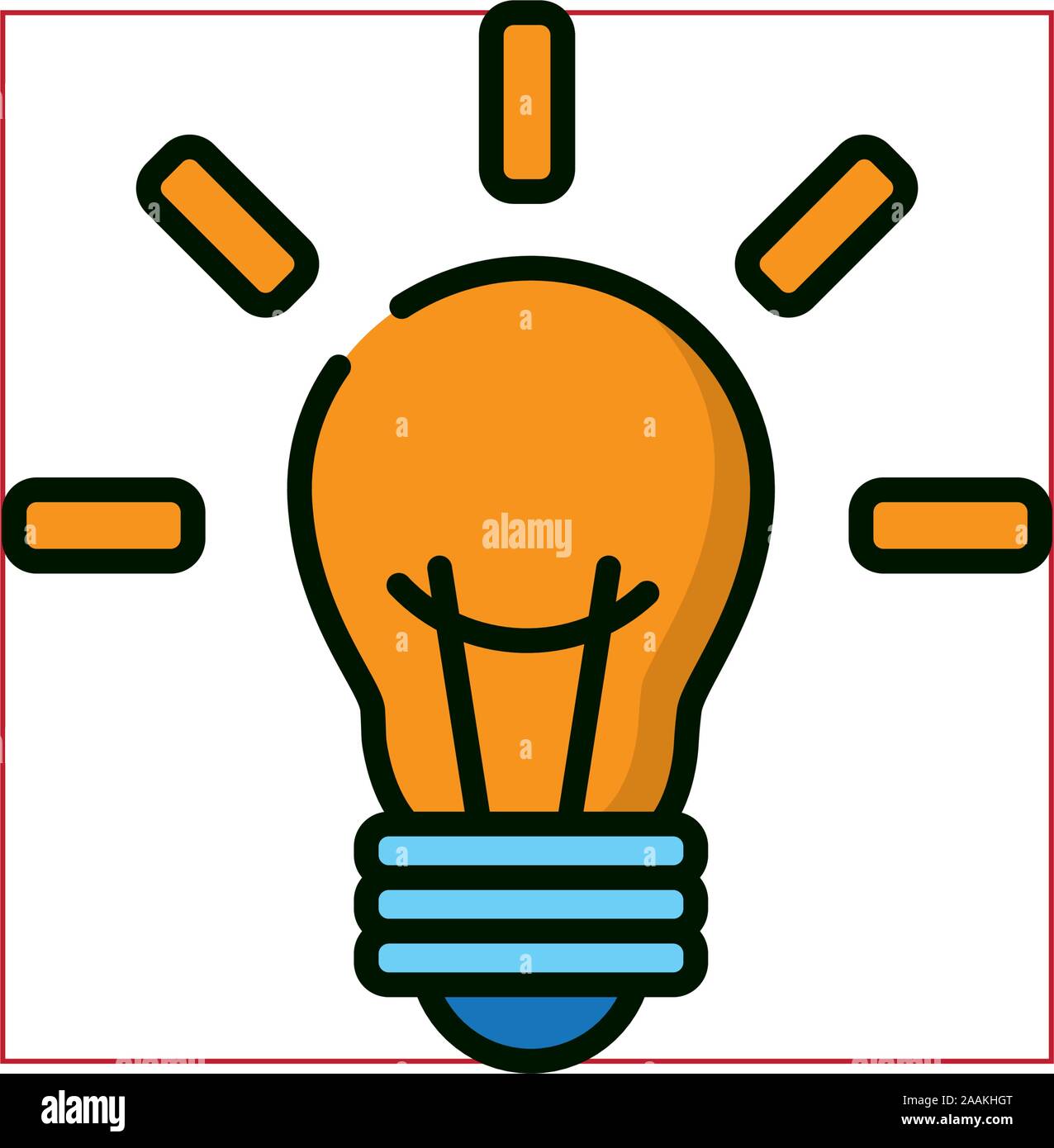 Isolated electric light bulb design Stock Vector Image & Art - Alamy