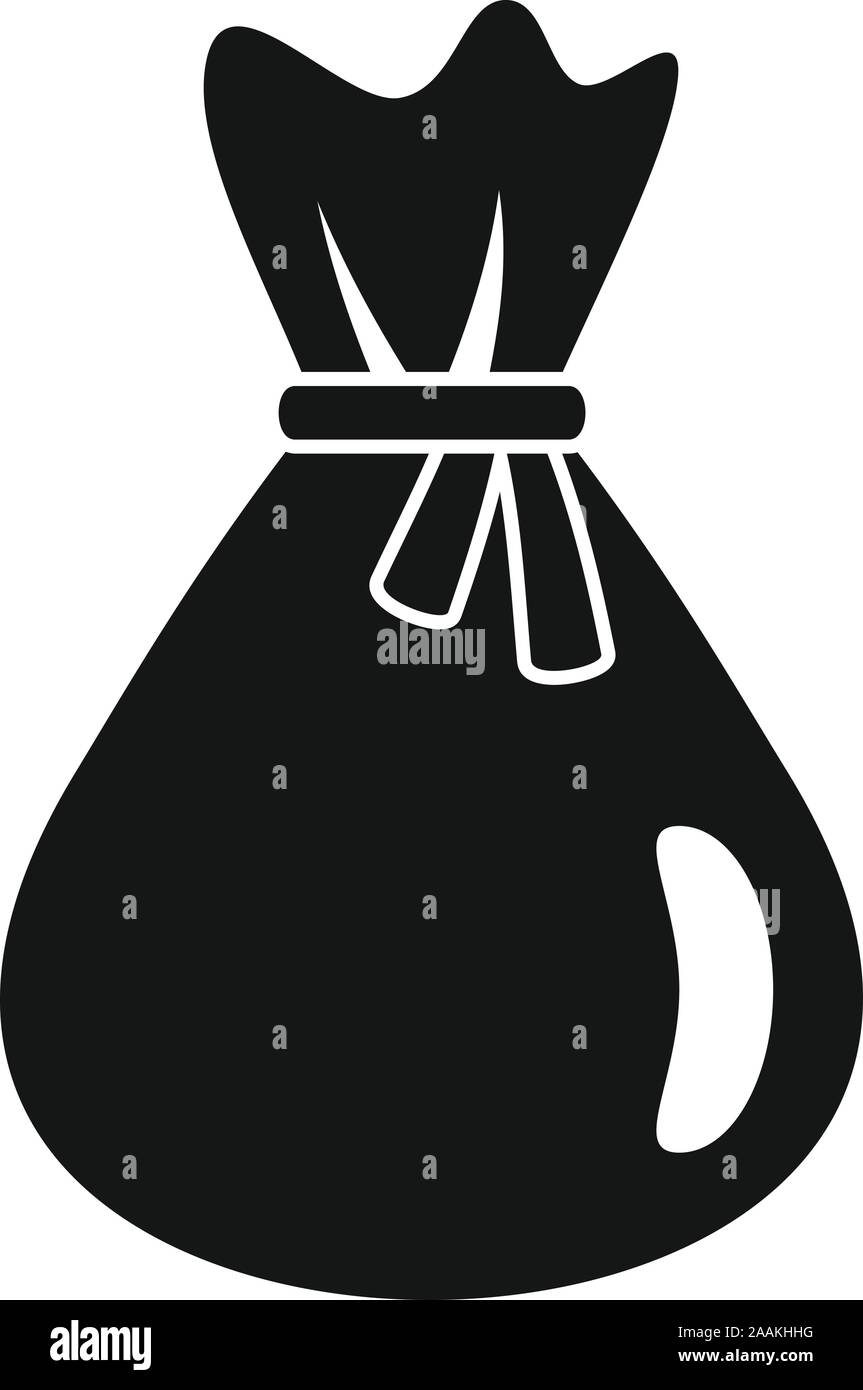 Sugar sack icon. Simple illustration of sugar sack vector icon for web ...