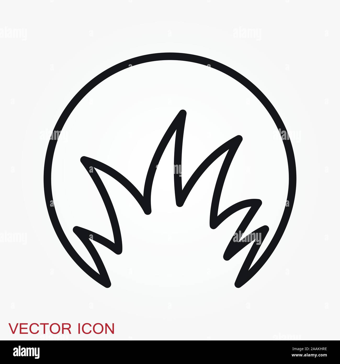 Grass icon, eco symbol of grass. Vector illustration Stock Vector Image ...