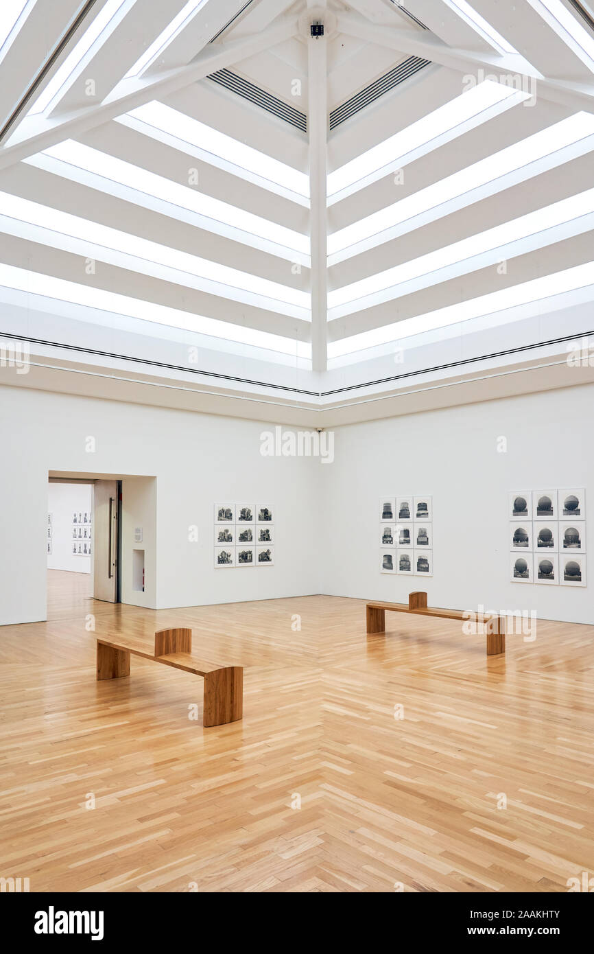 Photography exhibition in a gallery at The National Museum, Cardiff ...