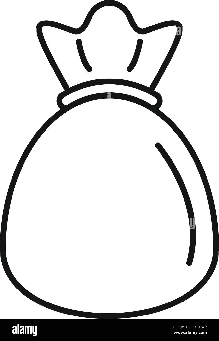 Small sack icon. Outline small sack vector icon for web design isolated ...