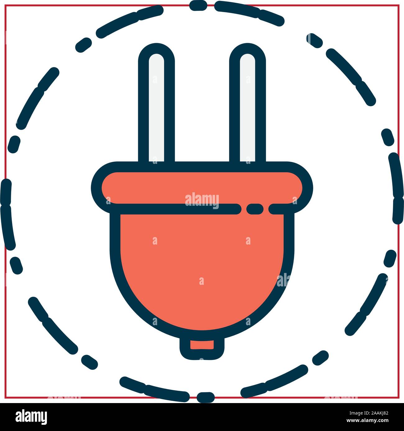 Electric and power plug design Stock Vector Image & Art - Alamy