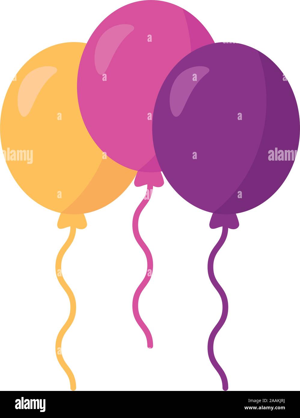 balloons helium floating isolated icon Stock Vector Image & Art - Alamy