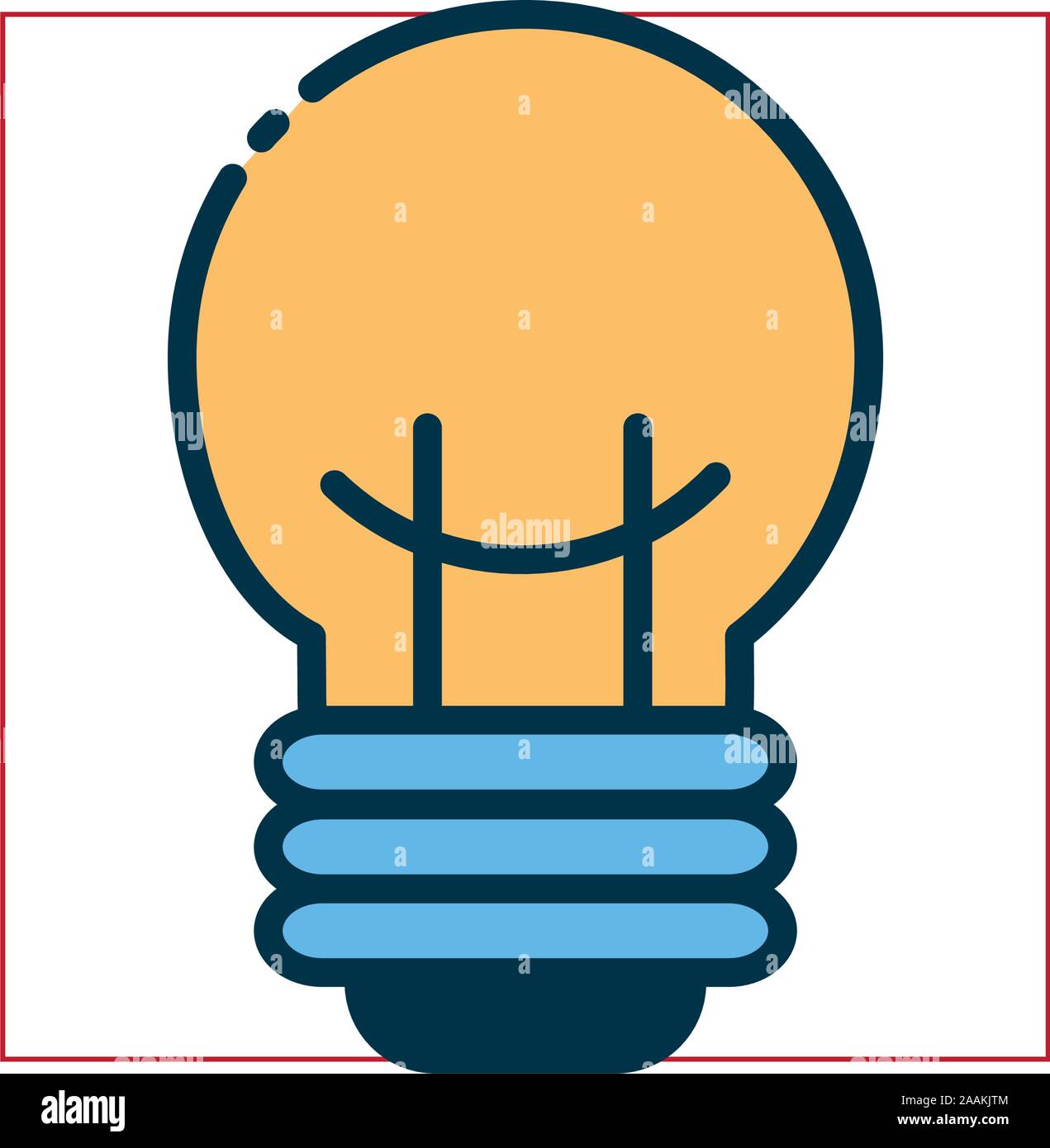 Isolated electric light bulb design Stock Vector Image & Art - Alamy